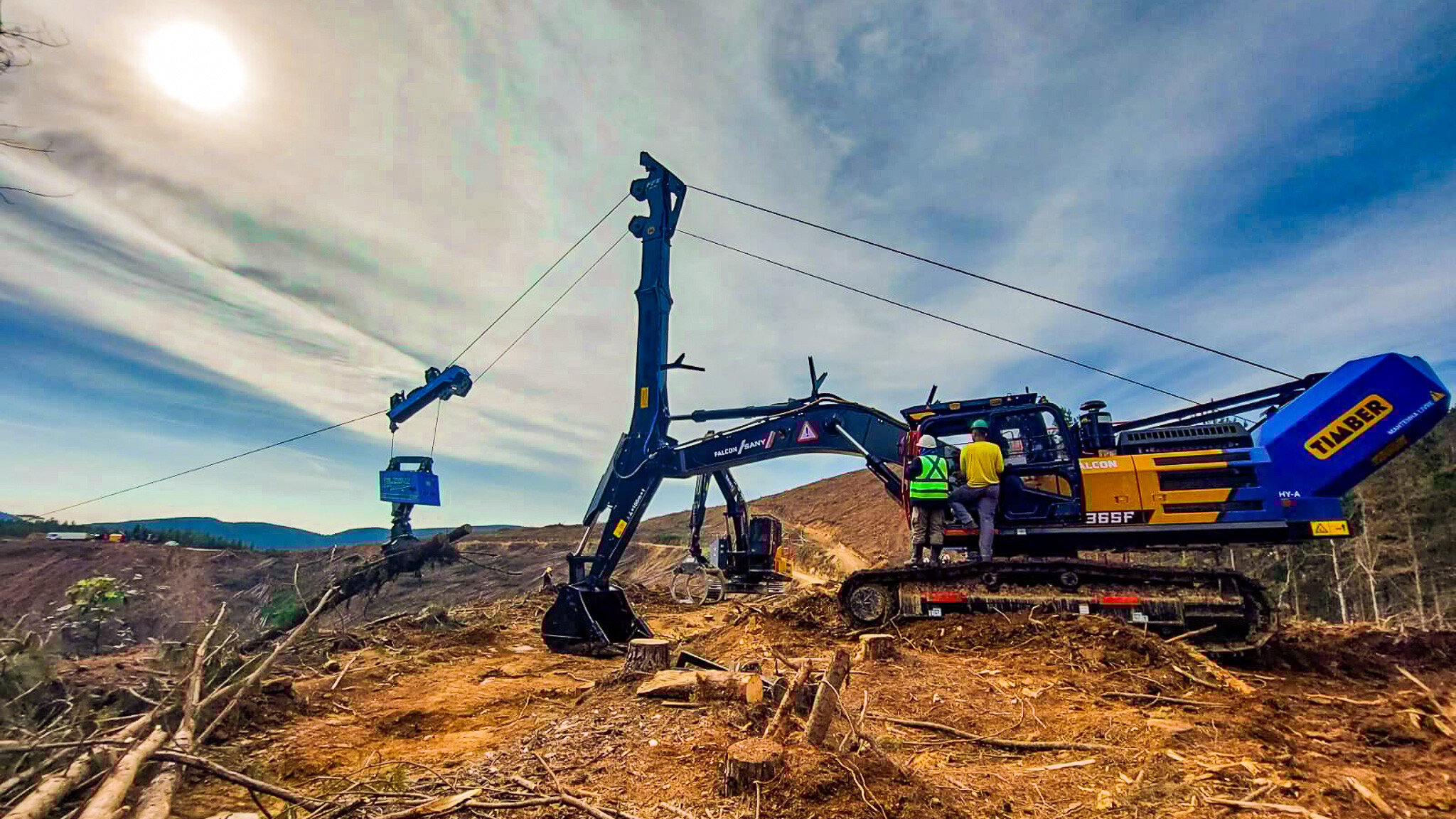 Falcon Hydraulic Yarder | Excavator Based Yarder - Logging Equipment