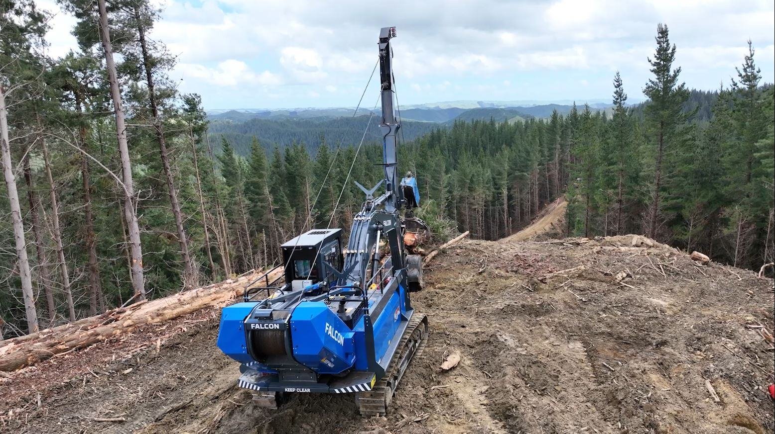 Falcon Hydraulic Yarder | Excavator Based Yarder - Logging Equipment